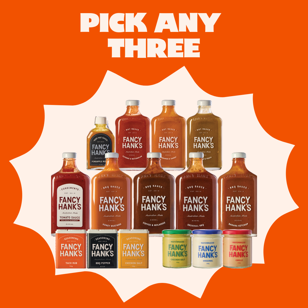 Build Your Own 3-Pack | Mix & Match Sauces – Fancy Hank's